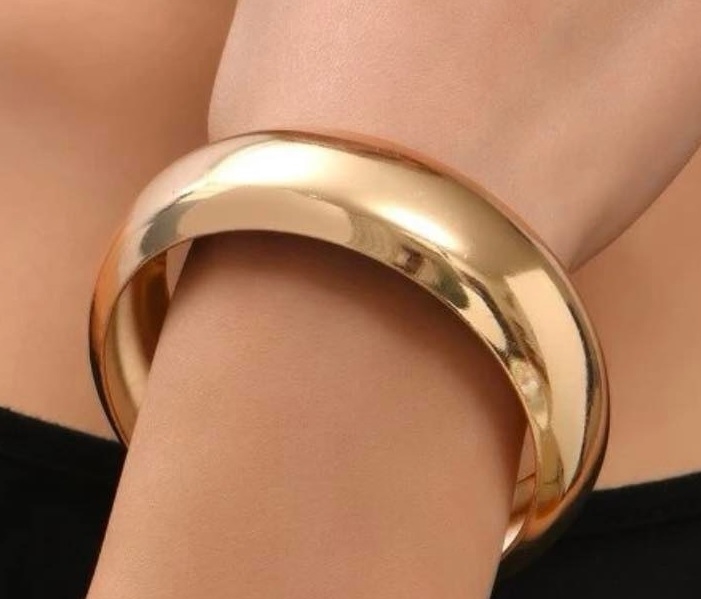 Armring - Cuff rund, guld